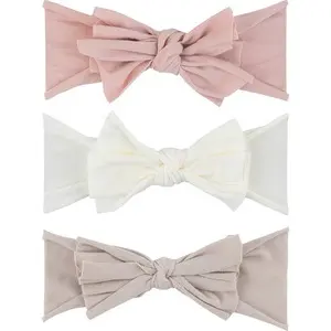 ELY'S & CO. Ely's & Co. 3-Pack Headband Set Blush Pink/ Tan & Ivory