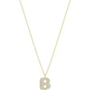 ELECTRIC PICKS Bubble Letter Necklace - Gold - B