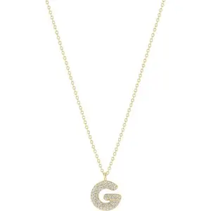 ELECTRIC PICKS Electric Picks Bubble Letter Necklace Gold - G