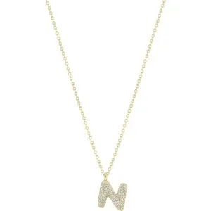 ELECTRIC PICKS Electric Picks Bubble Letter Necklace Gold - N