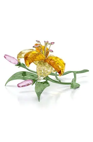 SWAROVSKI Florere Lily Crystal Figurine - Yellow