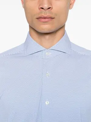 XACUS Patterned-jacquard Shirt