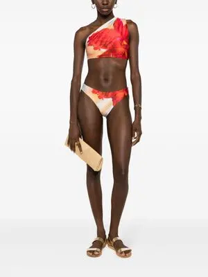 LENNY NIEMEYER Floral One-shoulder Bikini Top