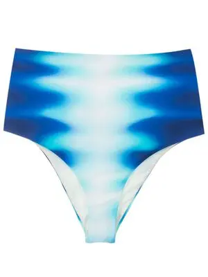 LENNY NIEMEYER Abstract-print Bikini Bottom - Blue