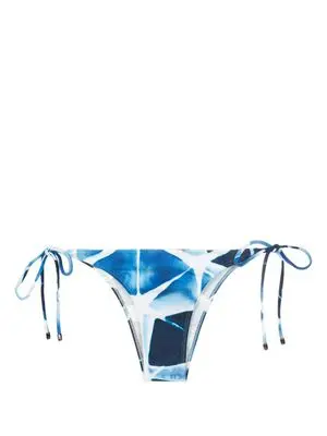 LENNY NIEMEYER Abstract-print Bikini Bottom - Blue
