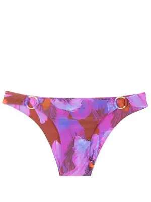 LENNY NIEMEYER Floral-print Bikini Briefs - Purple