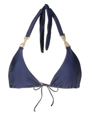 LENNY NIEMEYER Chain-link Triangle Bikini Top - Blue