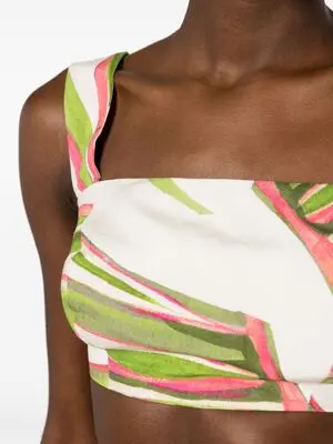 LENNY NIEMEYER Abstract-pattern Square-neck Top