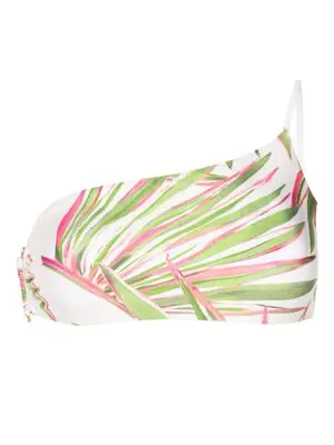 LENNY NIEMEYER Abstract-print One-shoulder Bikini Top - Multicolour