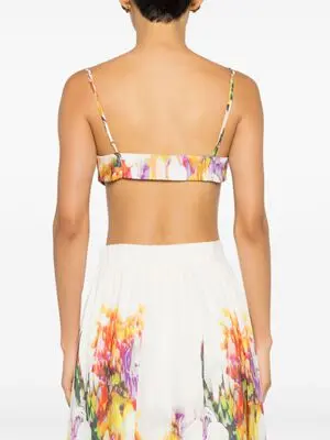 LENNY NIEMEYER Abstract-print Cropped Top