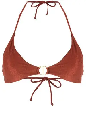 LENNY NIEMEYER Halterneck Bikini Top - Brown