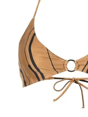 LENNY NIEMEYER Striped Triangle Bikini Top