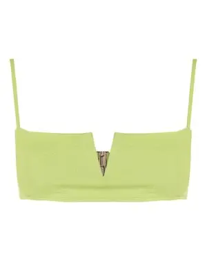 LENNY NIEMEYER Square-neck Bikini Top - Green