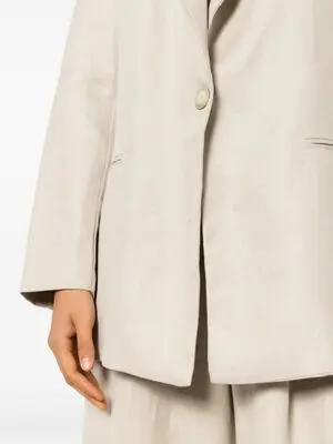 LENNY NIEMEYER Single-breasted Linen Blazer
