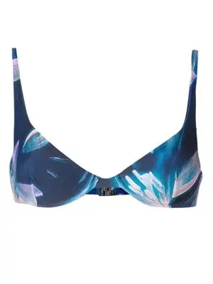 LENNY NIEMEYER Sweetheart-neck Bikini Top - Blue