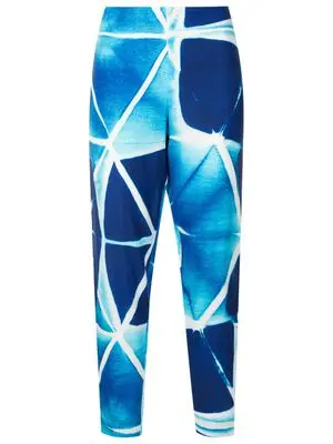 LENNY NIEMEYER Abstract-print Trousers - Blue