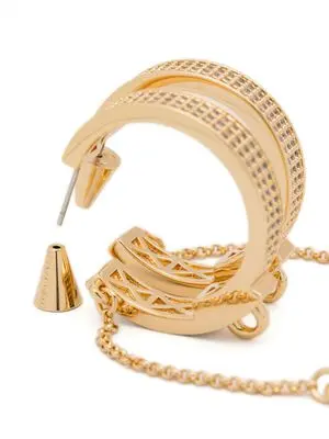 Eddie Borgo Chain Hoop Earrings - Gold