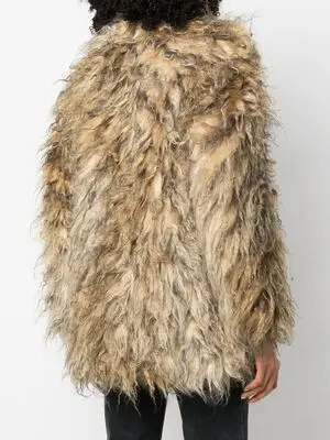 Lanificio Becagli Faux-fur Oversized Coat