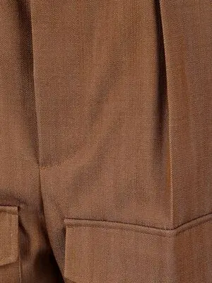 SETCHU Pleat-detailing Straight Trousers