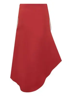CALCATERRA Wave Maxi Skirt - Red