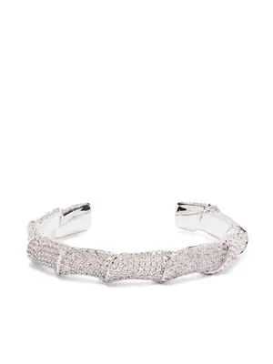 Eddie Borgo Pavé Scroll Cuff - Silver
