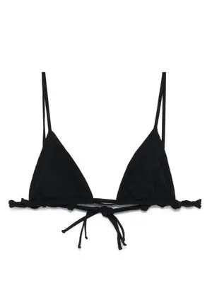 JIL SANDER Braid-detail Bikini Top - Black