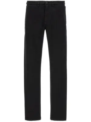 Department 5 Black Wash Pants For Men
