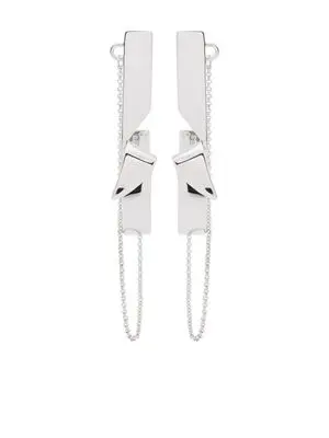 Eddie Borgo Folded Hoop Earrings - Silver