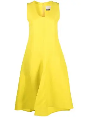 CALCATERRA Scoop-neck Midi Dress