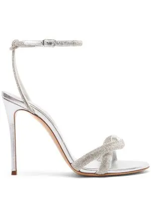 Casadei 100mm Taylor Julia Sandals - Silver