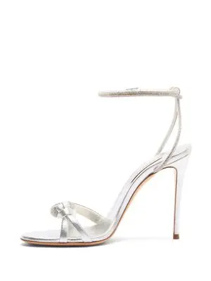 Casadei 100mm Taylor Julia Sandals - Silver