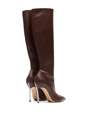 Casadei 100mm Blade Boots - Brown