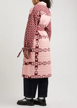 DAMSON MADDER Dahlia Printed Quilted Coat