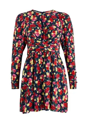 KITRI Jeanetta Floral-print Mini Dress