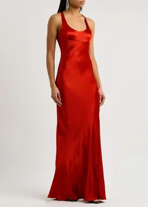 Bec & Bridge Maxina Satin Maxi Dress