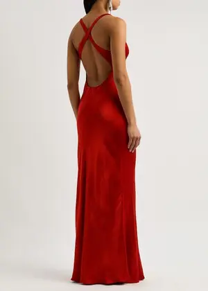 Bec & Bridge Maxina Satin Maxi Dress