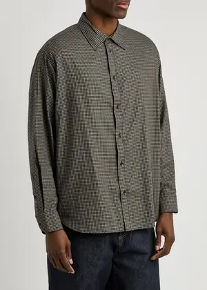 Rag & Bone Matthew Checked Cotton-blend Shirt - Grey
