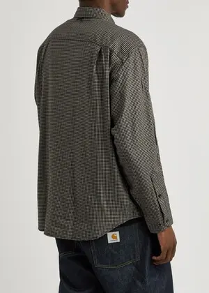 Rag & Bone Matthew Checked Cotton-blend Shirt - Grey