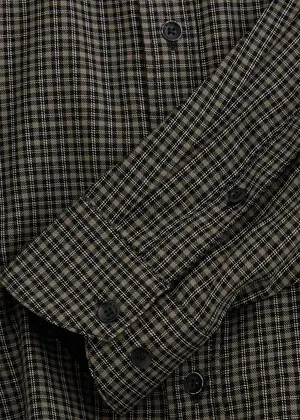 Rag & Bone Matthew Checked Cotton-blend Shirt - Grey