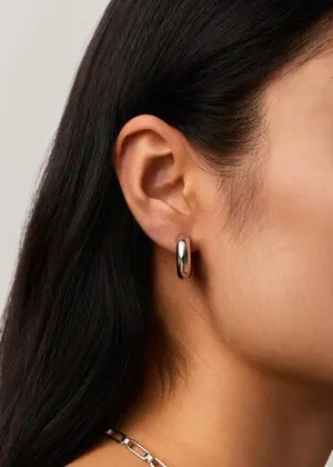 MISSOMA Chubby Medium Sterling Hoop Earrings