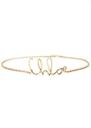 Chloé Iconic Logo Chain Belt - Gold