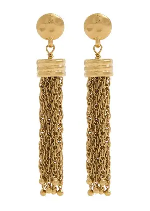 Chloé Tassel Drop Earrings - Gold