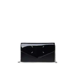 MAISON MARGIELA Four Stiches Leather Chain Wallet - Black