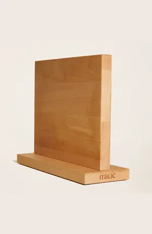 ITALIC Wood Magnetic Knife Block - European Beech