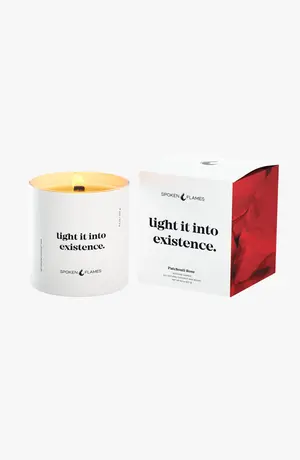 SPOKEN FLAMES Light It Into Existence Candle