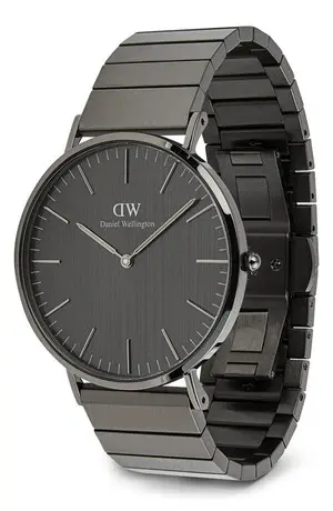 DANIEL WELLINGTON Classic Piano Link Bracelet Watch - Grey