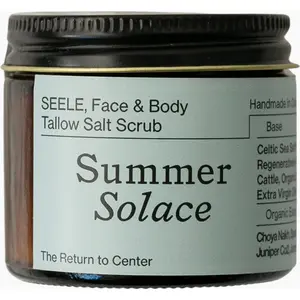 SUMMER SOLACE TALLOW Seele Celtic Sea Salt Scrub Regenerative Tallow - Amber / Dark Brown