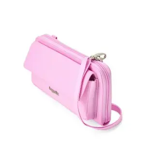 BAGGALLINI Rfid Phone Wallet Crossbody Bag - Hibiscus Pink