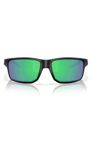 Oakley Gibston Xl 62mm Rectangular Sunglasses - Black Green