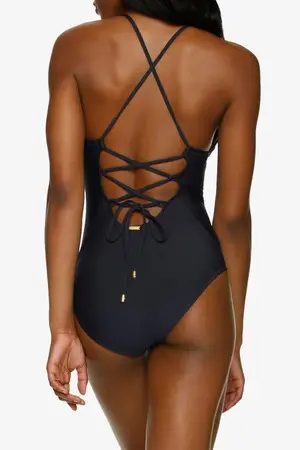 Helen Jon Lattice Back One-piece